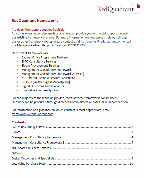 I’m proud of RedQuadrant – chosen path